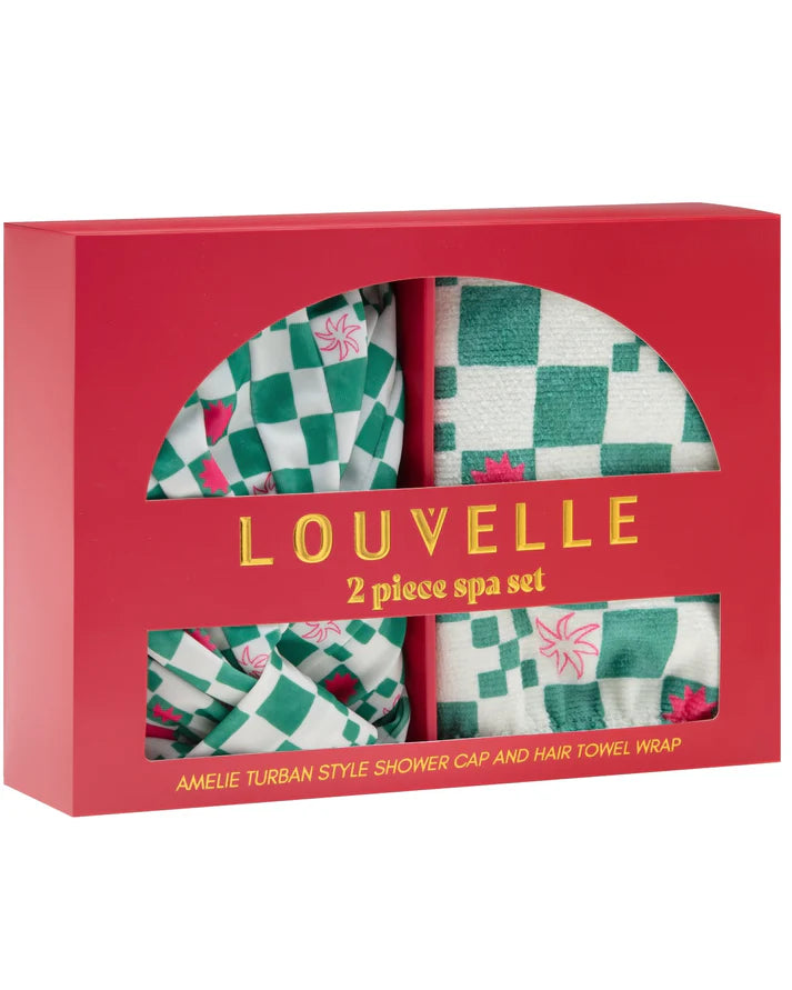 Green Check Spa Gift Set (2 Pcs) – Olive Interiors & Fashion