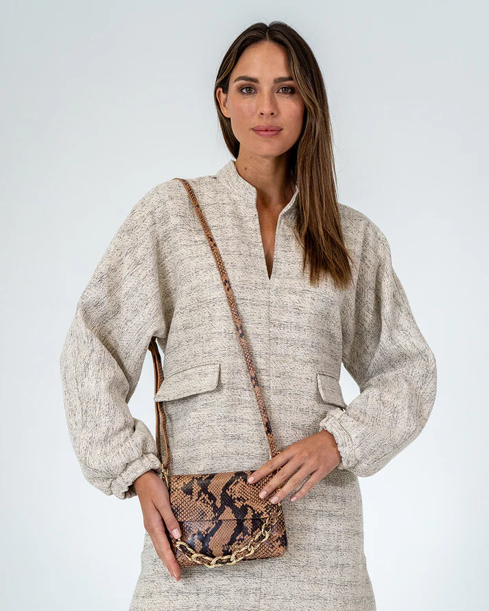 Amber Petite | Caramel Python – Olive Interiors & Fashion