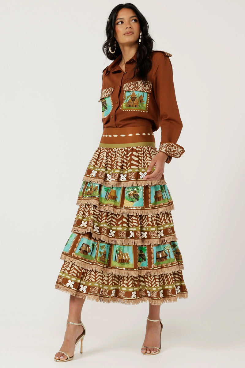 The Canopy Hut Ruffle Skirt – Olive Interiors & Fashion