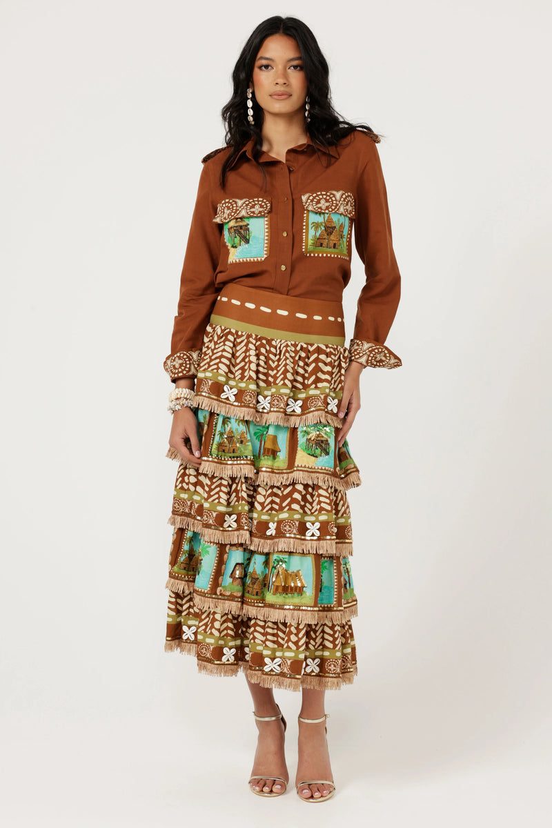The Canopy Hut Ruffle Skirt – Olive Interiors & Fashion